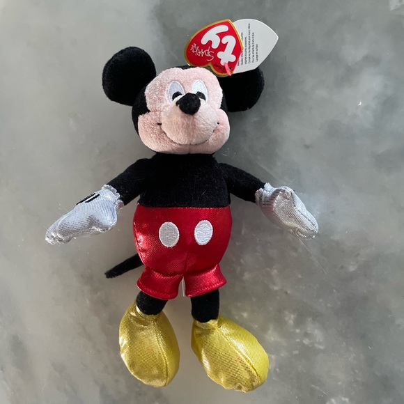 Disney | Toys | Ty Sparkle Mickey Mouse 8 Plush Disney Toy | Poshmark